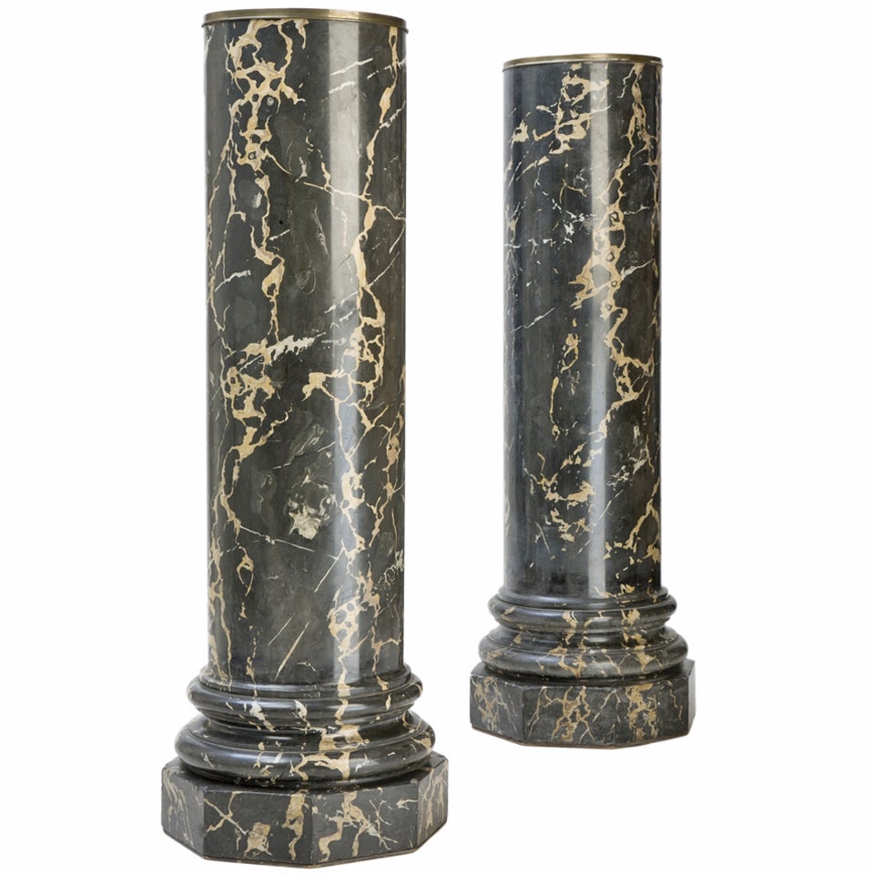Rare Pair of Columns at 1stDibs