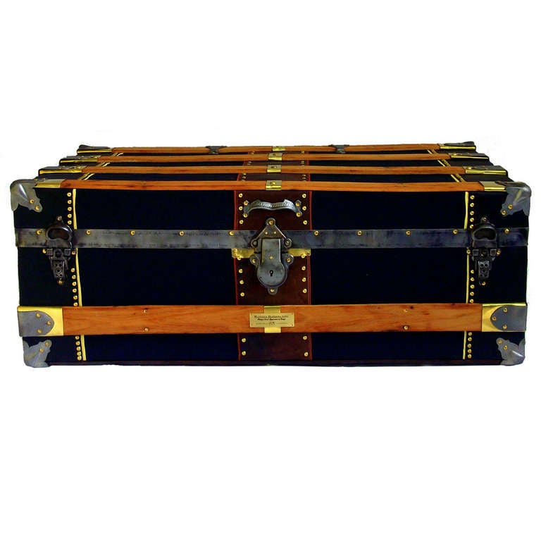 Antique Wall Trunk Duguid Bros For Sale at 1stDibs