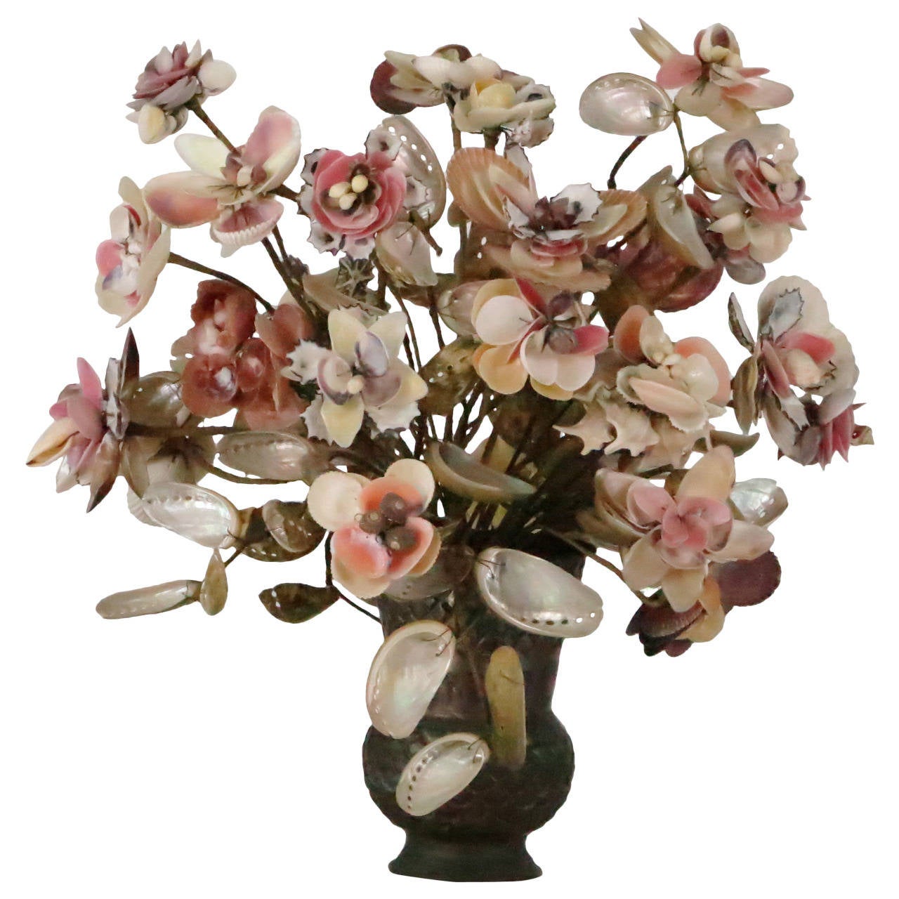 1940s Handmade Seashell Flower Arrangement, The Opportunity Shop, Palm ...