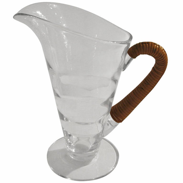 Tiffin Glass Optic Pitcher at 1stDibs