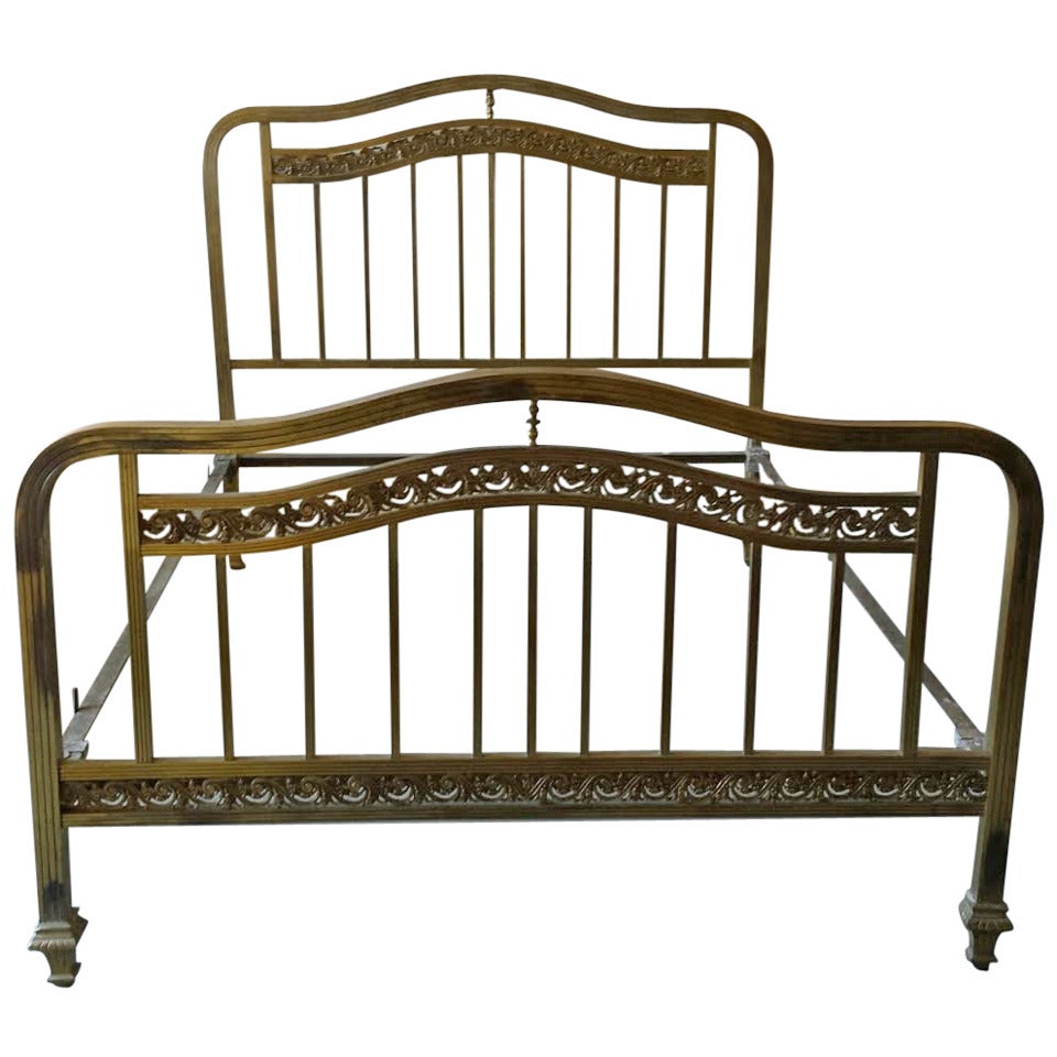 Brass Bed Full Size at 1stDibs