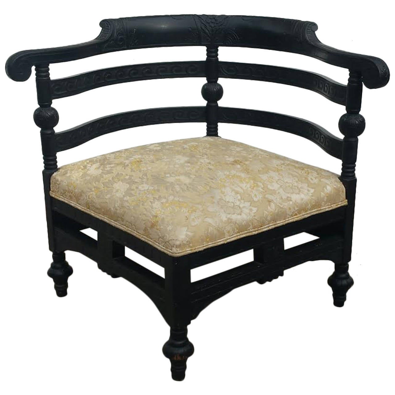 English Georgian Corner Chair For Sale at 1stDibs