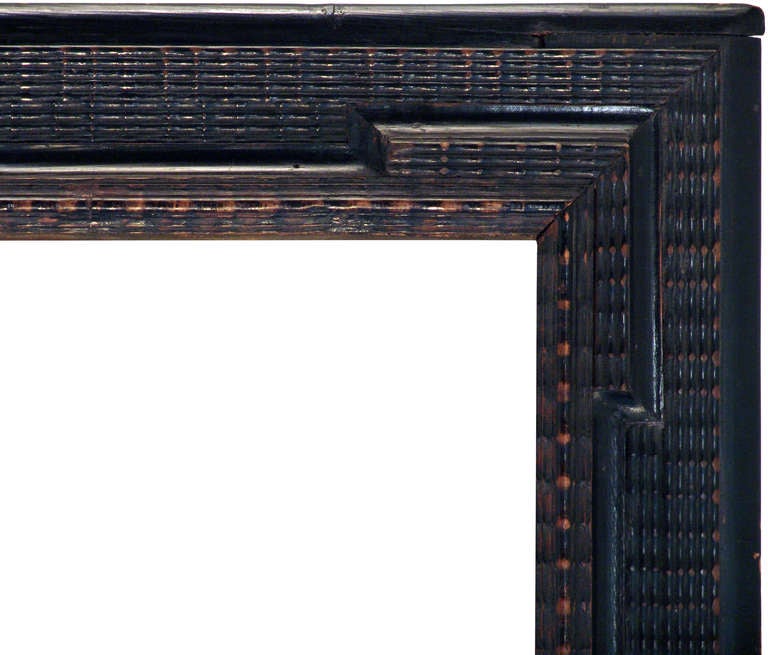19th Century European Dutch-style Ebonized Wood Frame. For Sale at 1stDibs