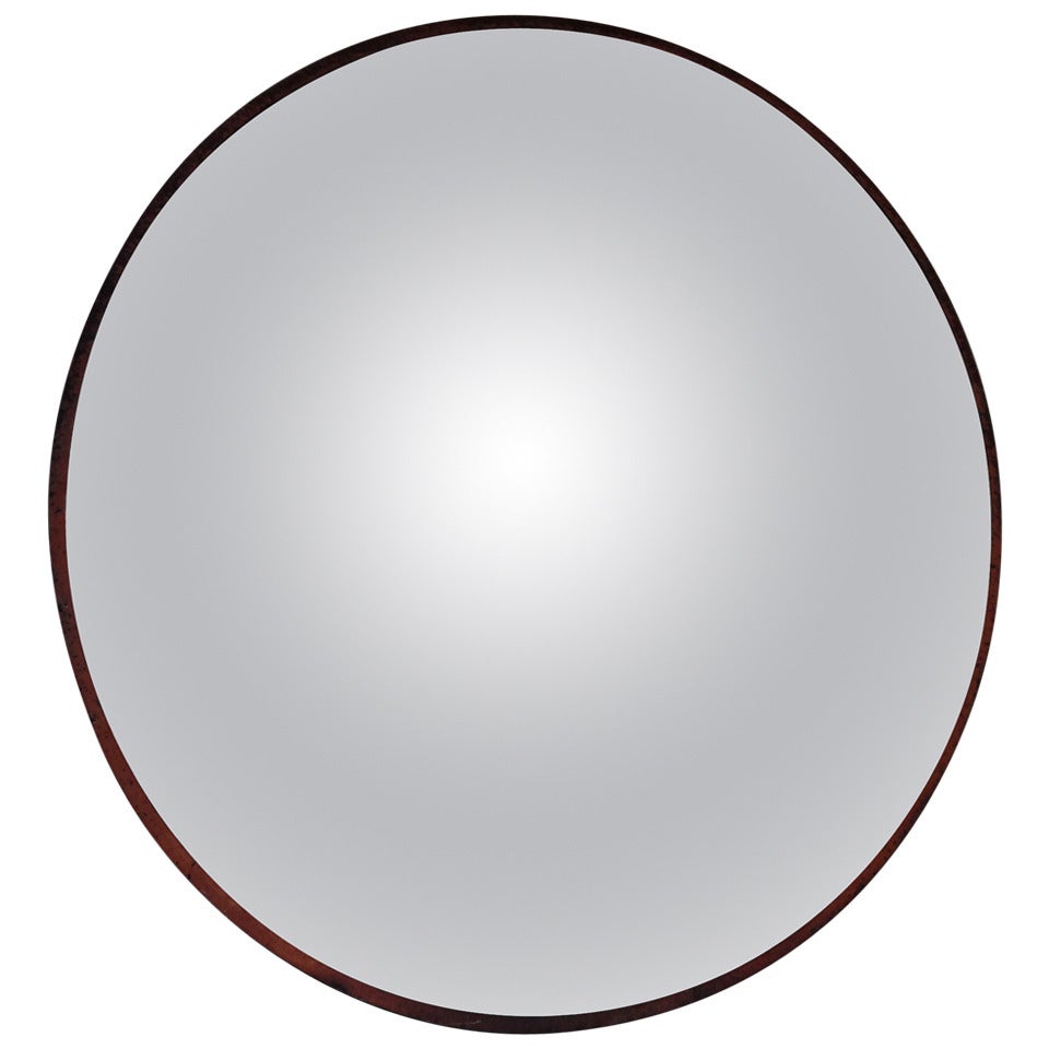 Big Industrial Convex Mirror at 1stDibs