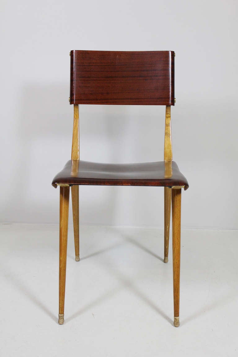 Pair of Carlo De Carli Chairs, Figli di Amedeo Cassina, Meda, 1954 at ...