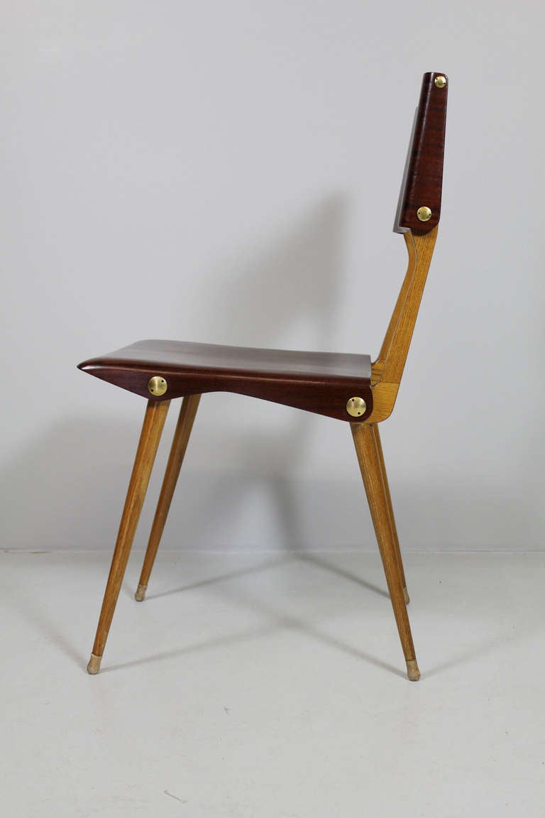 Pair of Carlo De Carli Chairs, Figli di Amedeo Cassina, Meda, 1954 at ...