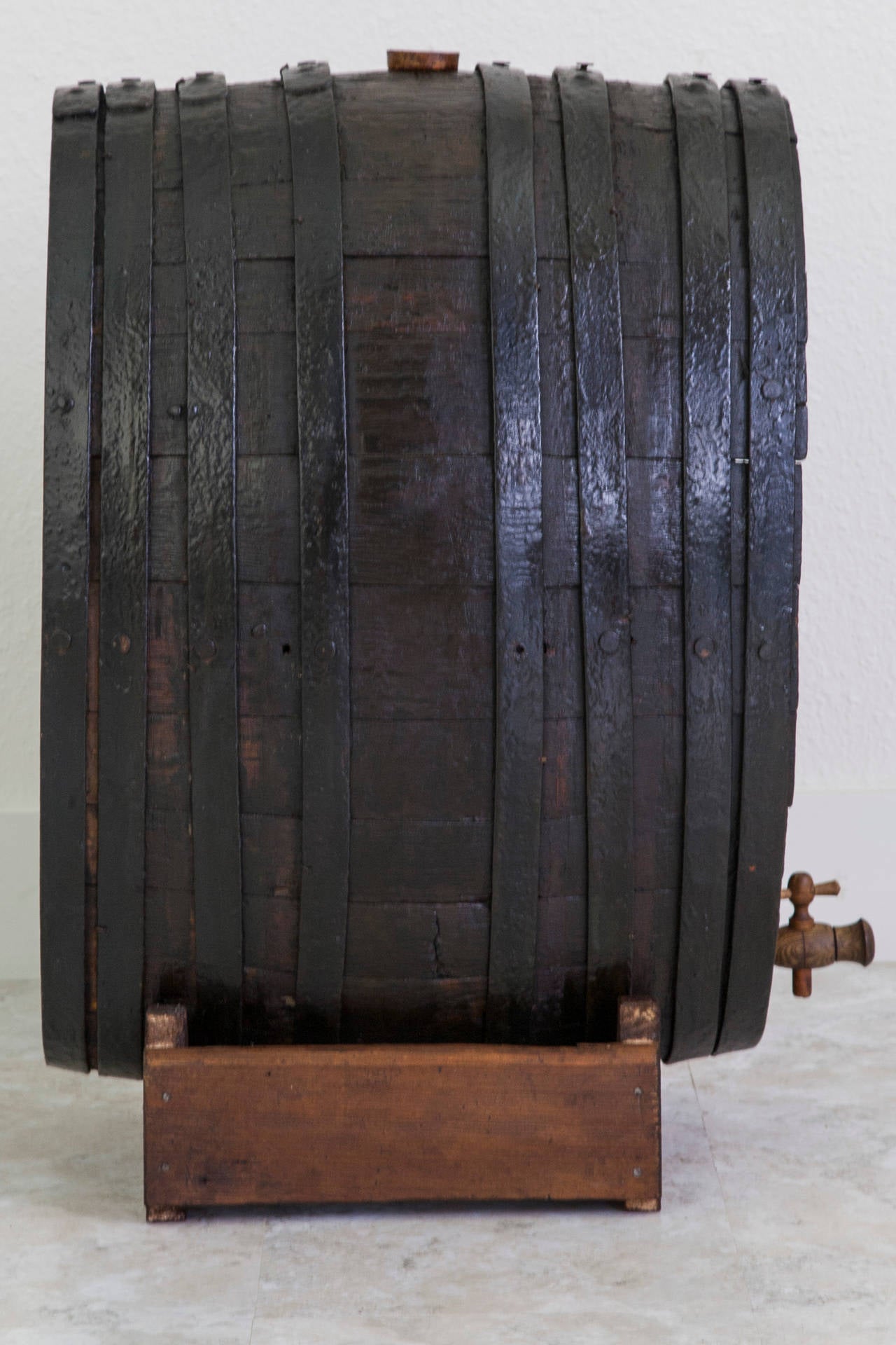 19th Century French Calvados or Wine Barrel in Solid Oak at 1stDibs