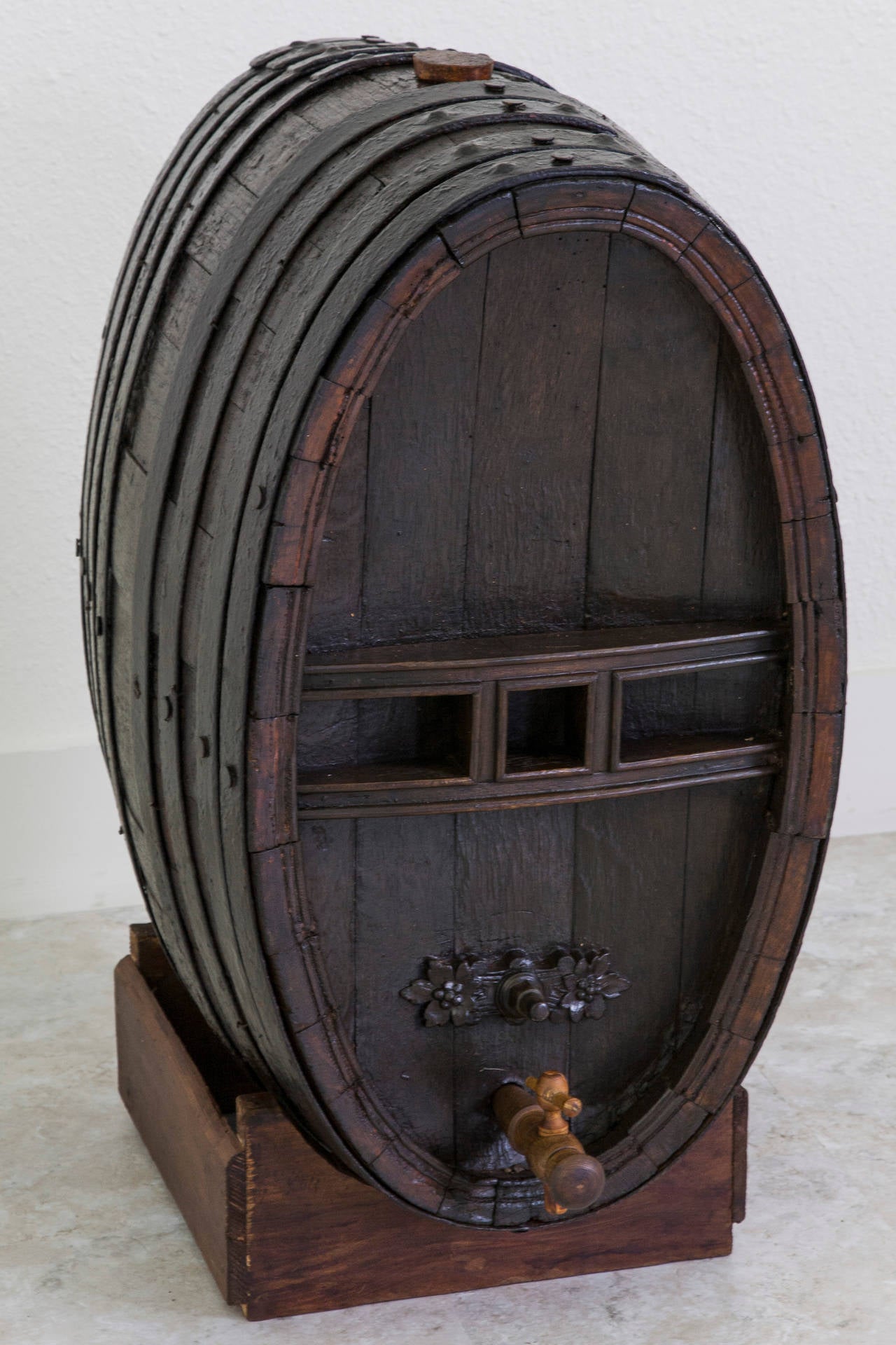 19th Century French Calvados or Wine Barrel in Solid Oak at 1stDibs