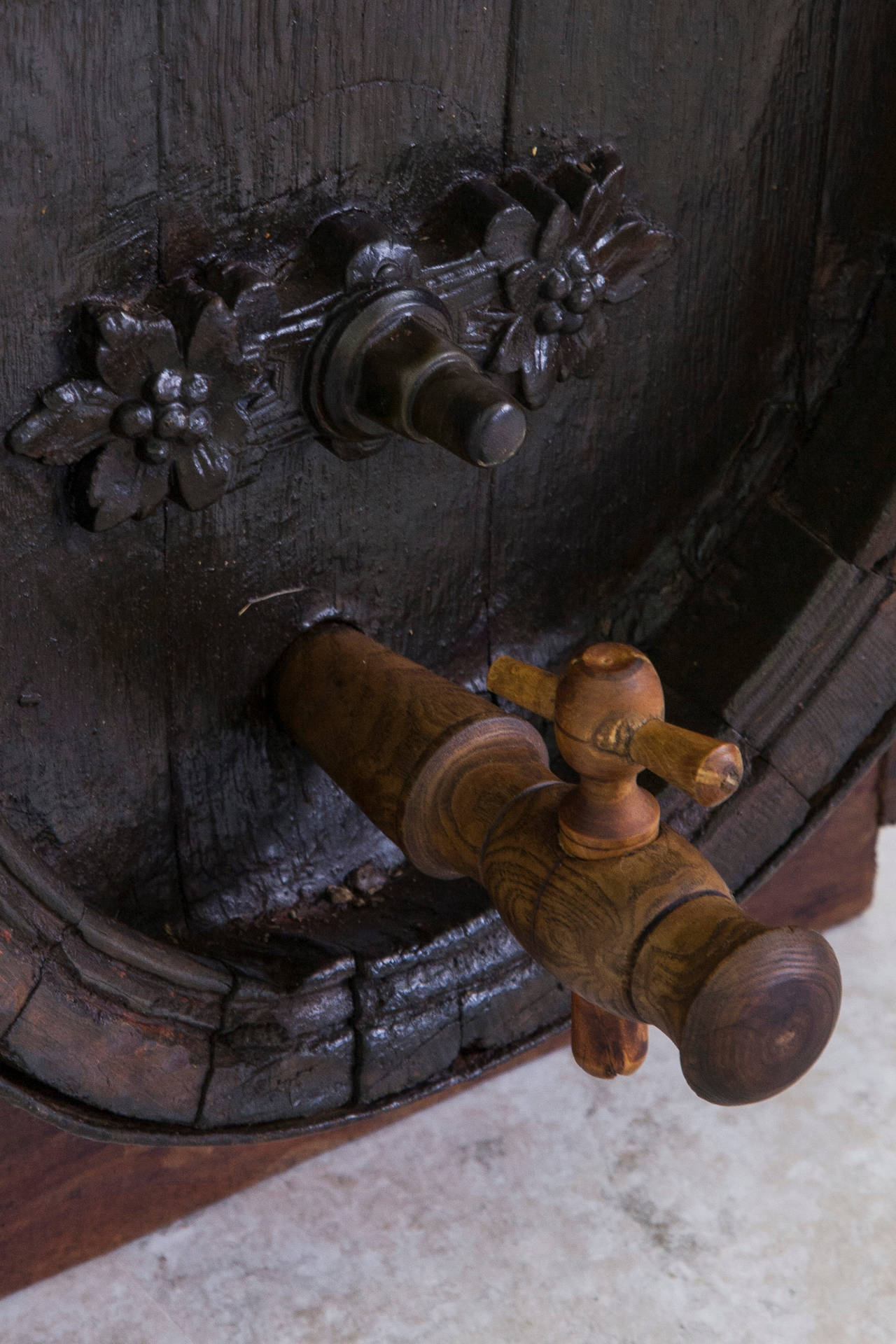 19th Century French Calvados or Wine Barrel in Solid Oak at 1stDibs