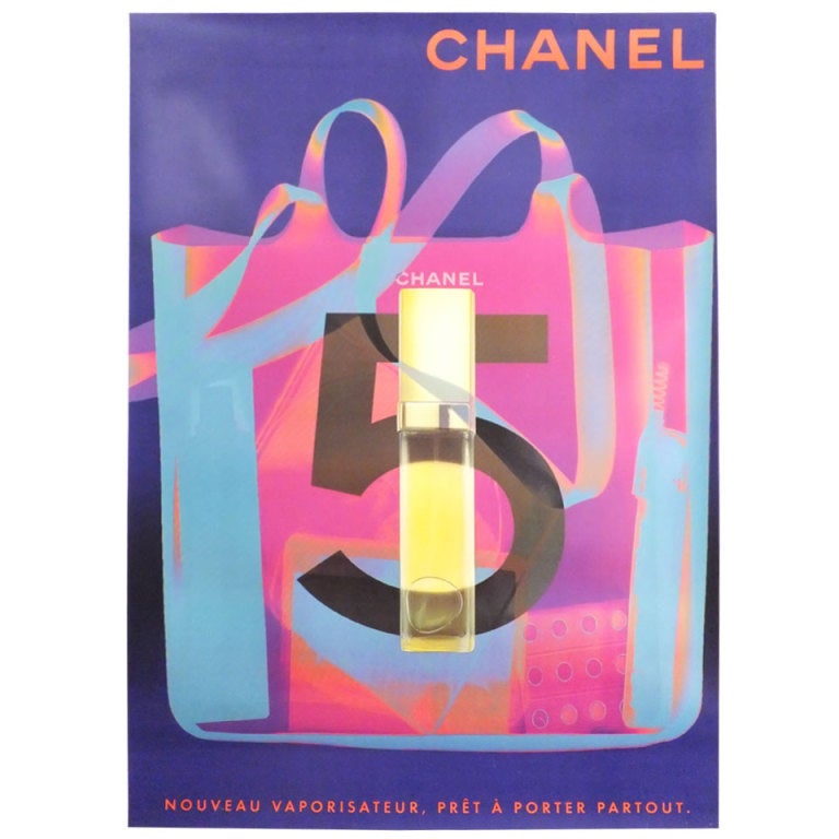 Chanel X-Ray Sack Poster - Purple For Sale at 1stDibs