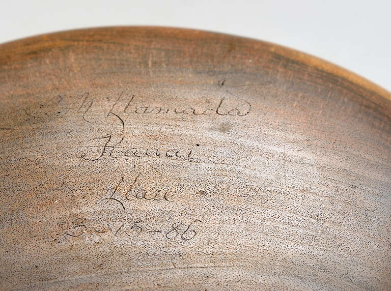 Master Woodturner Robert M. Hamada, Hawai 3/15/1986 at 1stDibs