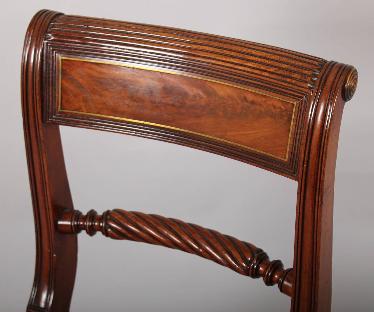 Set of Eight George IV Period Mahogany Dining Chairs at 1stDibs