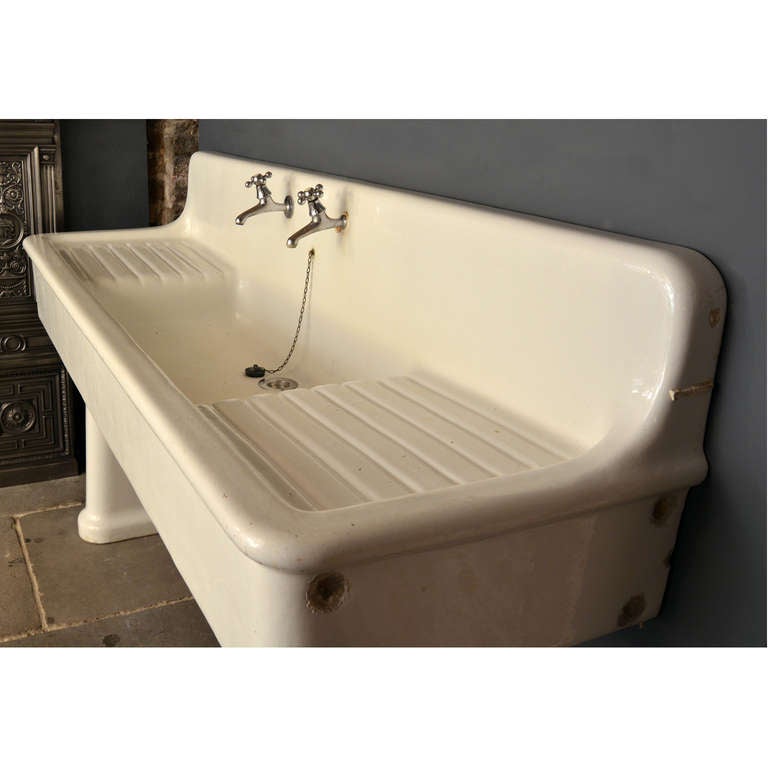 Large Glazed Earthenware Sink at 1stDibs