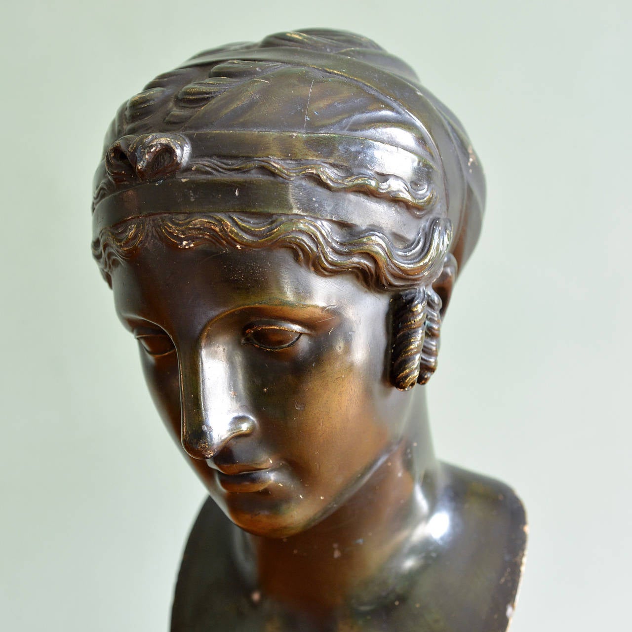 Female Plaster Bust at 1stDibs