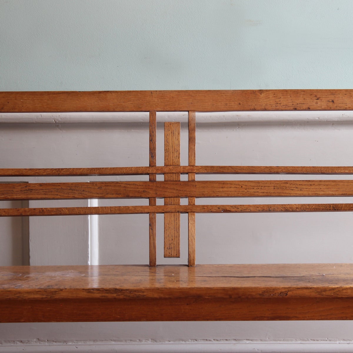 Oak Hall Bench at 1stDibs
