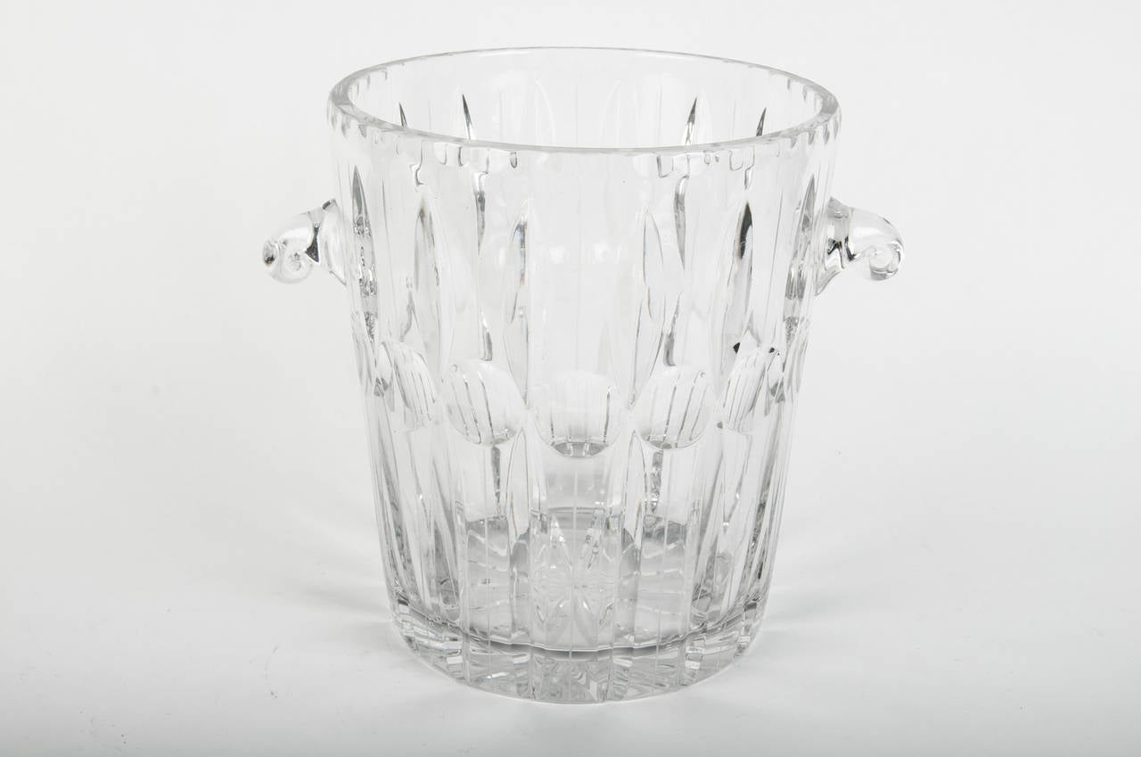 Antique Crystal Cut Ice Bucket at 1stDibs
