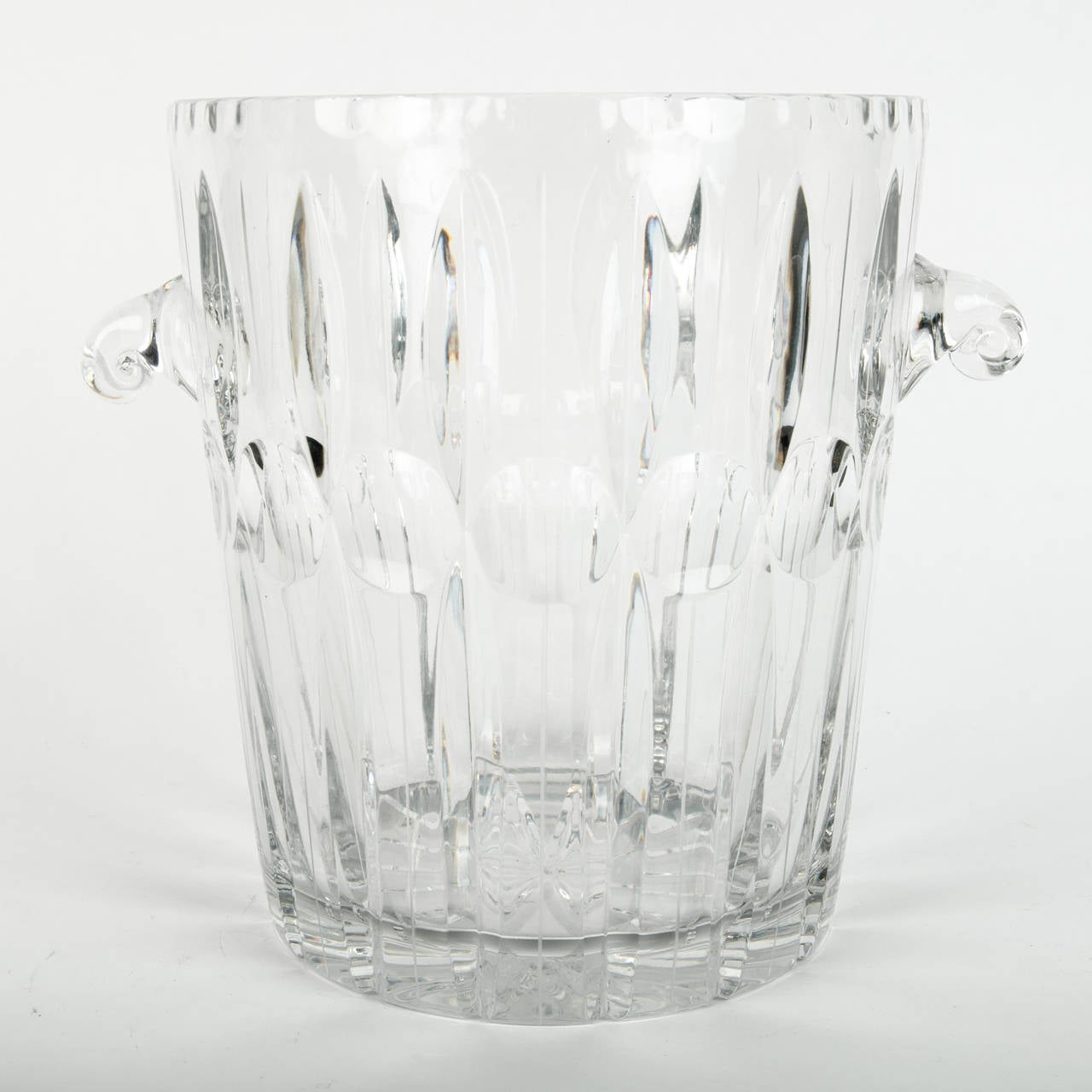 Antique Crystal Cut Ice Bucket at 1stDibs