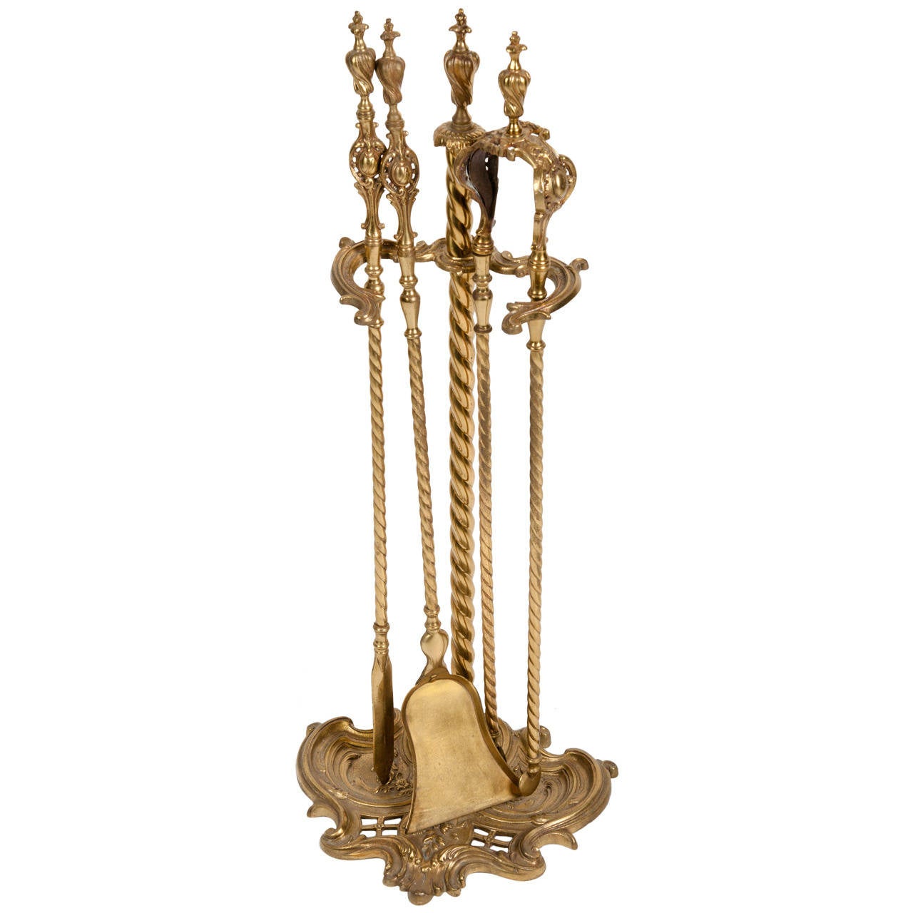 Vintage Brass Fire Place Tool Sets at 1stDibs