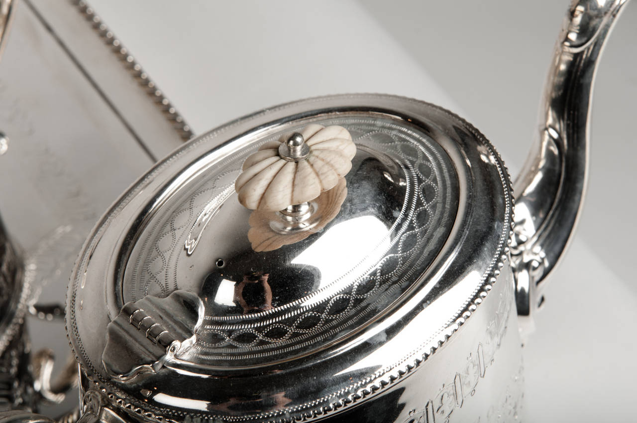 Vintage Silver Plate Tea/Coffee Set at 1stDibs