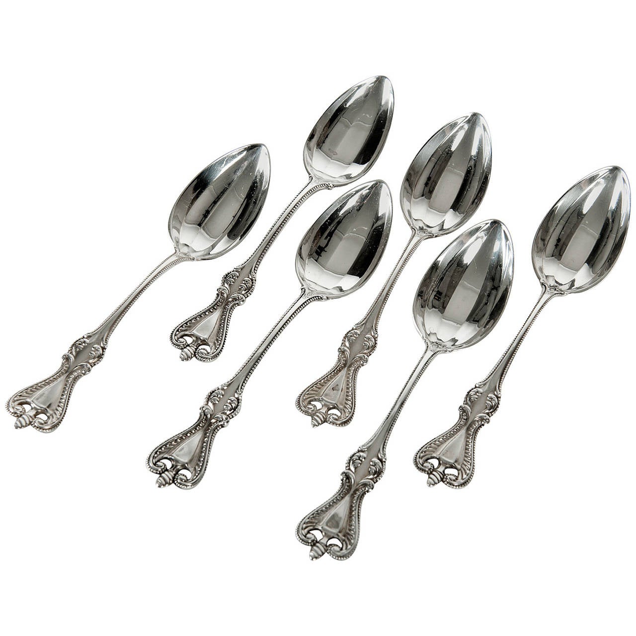 Vintage Sterling Silver Demitasse Spoons at 1stDibs