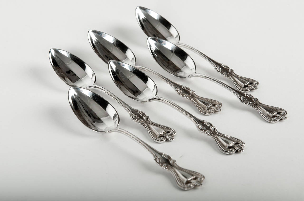 Vintage Sterling Silver Demitasse Spoons at 1stDibs