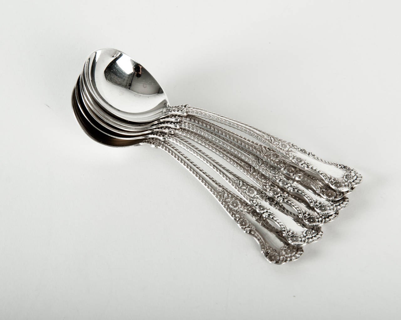 Antique Sterling Silver Soup Spoons at 1stDibs
