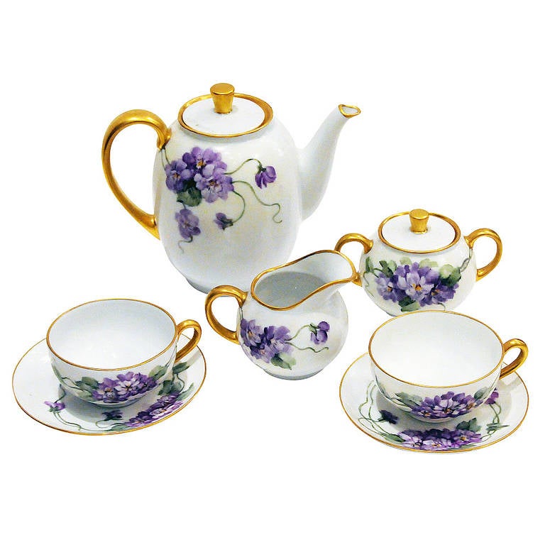 Vintage Tea Set for Two at 1stDibs