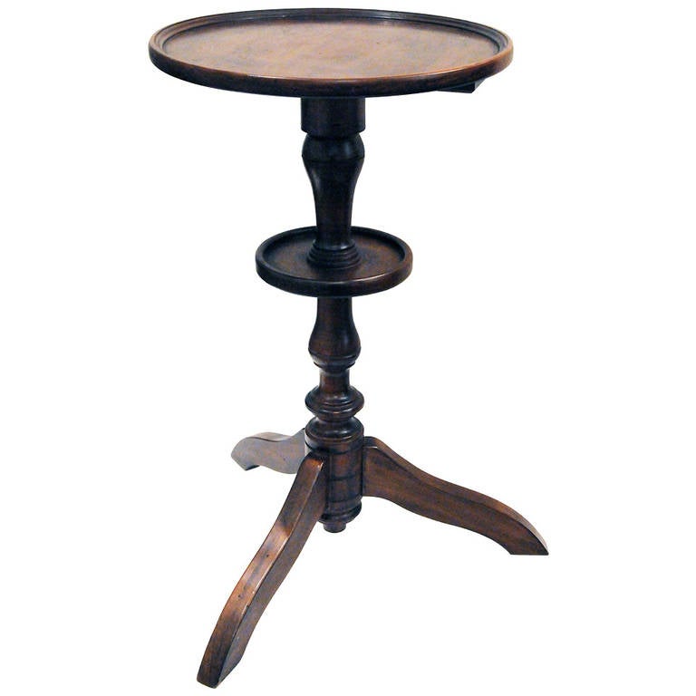Vintage Round Side Table at 1stDibs