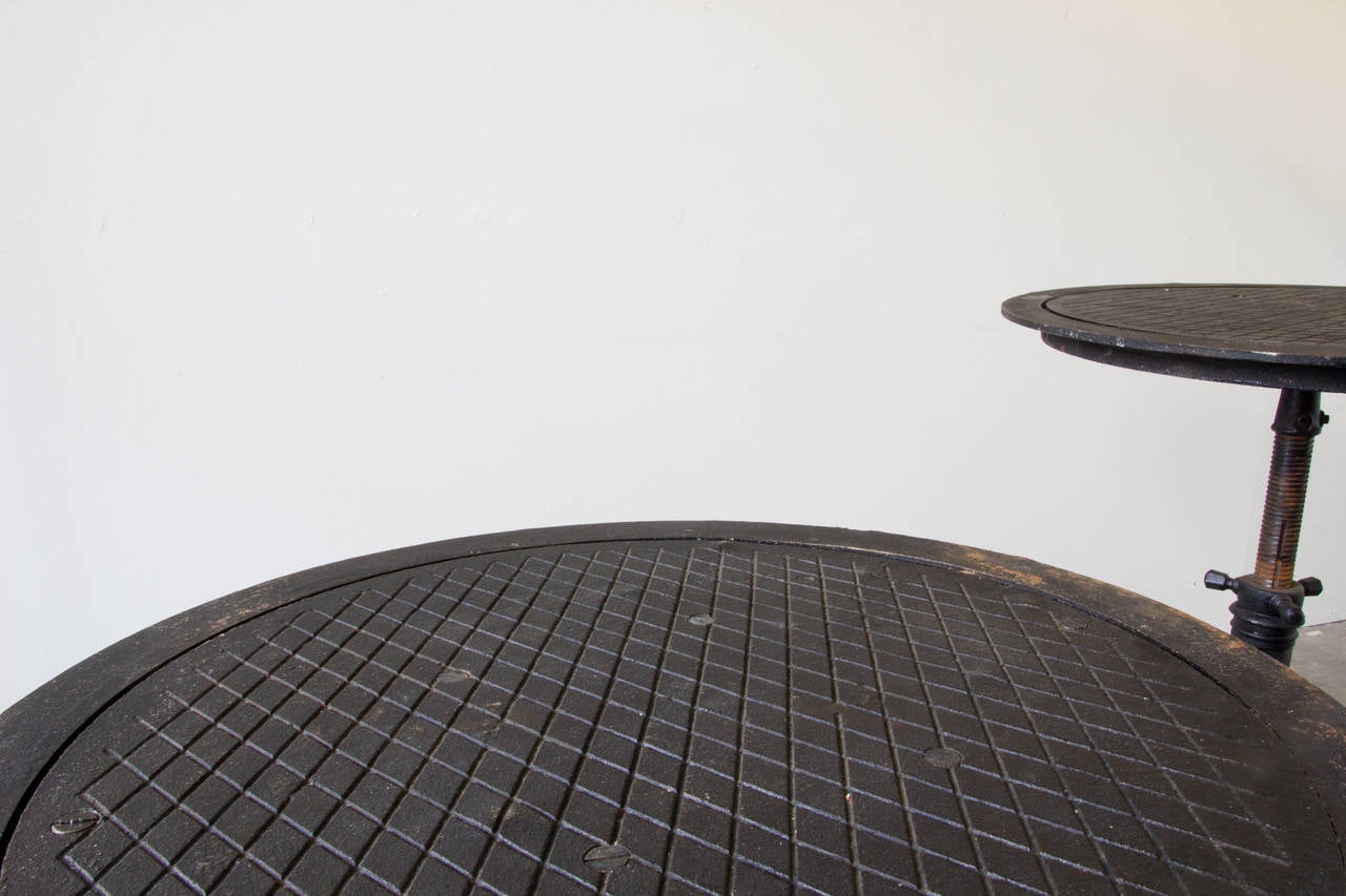 Adjustable Manhole Tables at 1stDibs