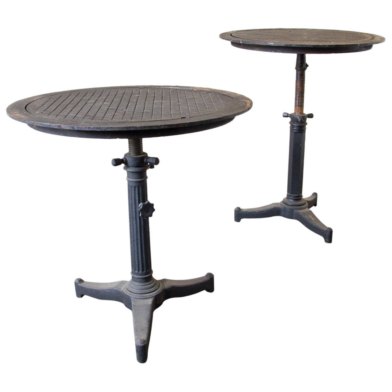 Adjustable Manhole Tables at 1stDibs