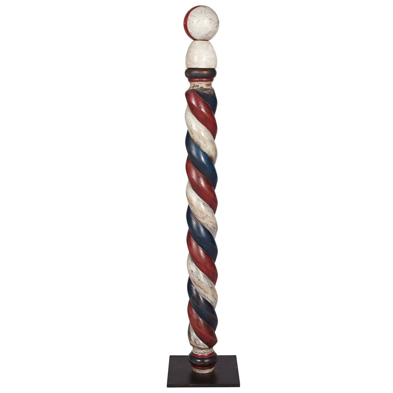 Vintage Barber Pole on Metal Stand at 1stDibs | barber pole vintage ...