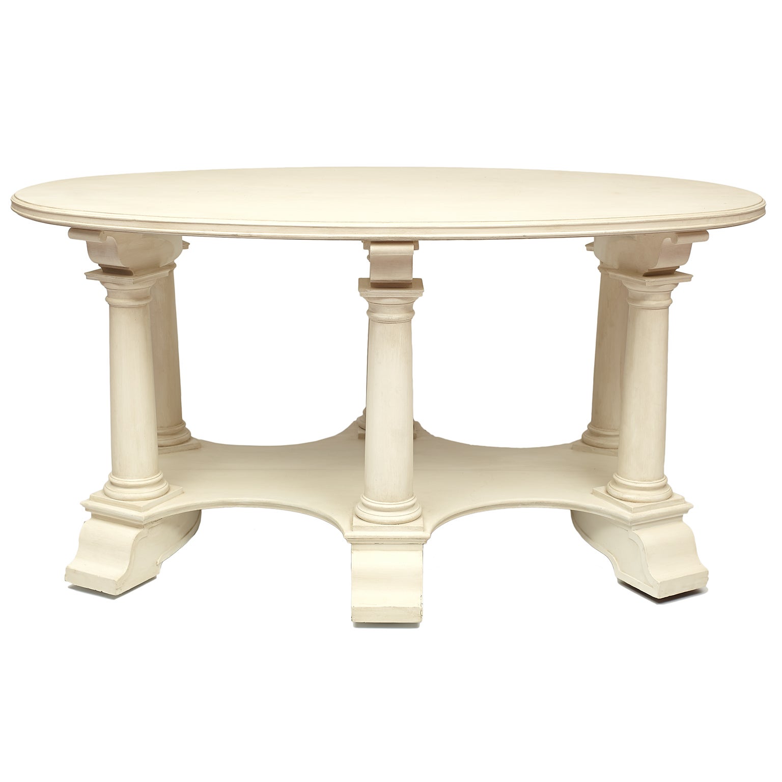 American Oval Library Table at 1stDibs