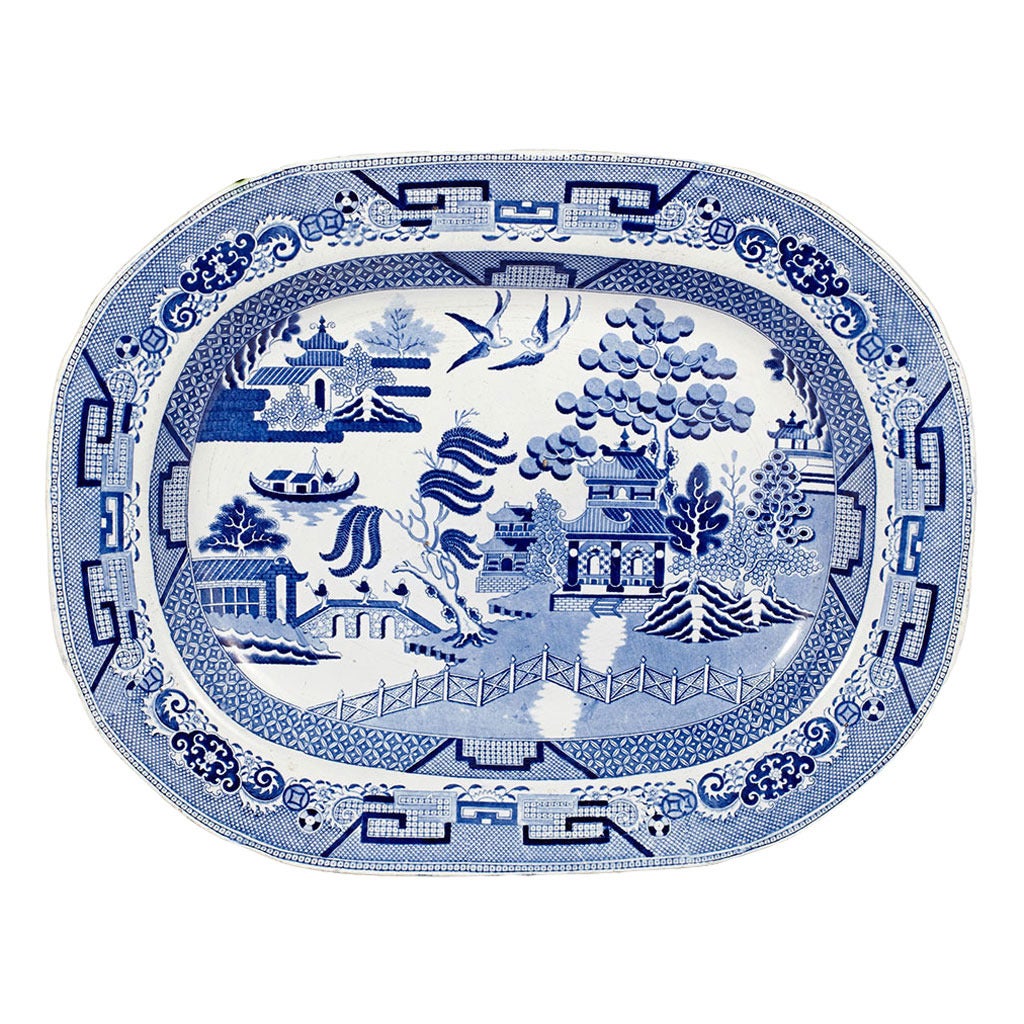 Willow Pattern Platters - For Sale on 1stDibs