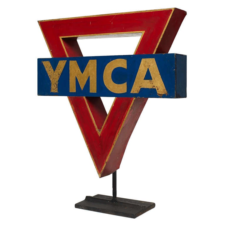 American YMCA Metal Sign at 1stdibs