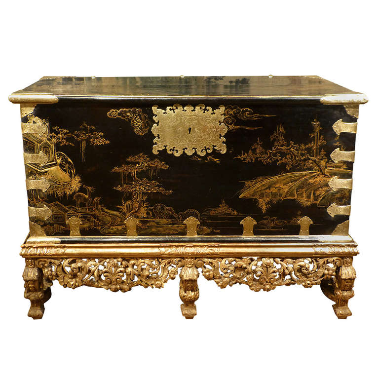An Unusual Lacquer Chest at 1stDibs