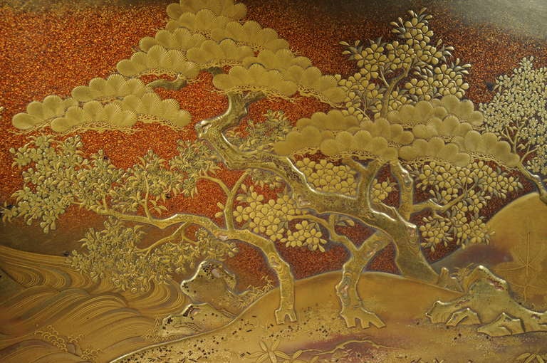 Japanese gold and silver lacquer low table from a Royal Collection at ...