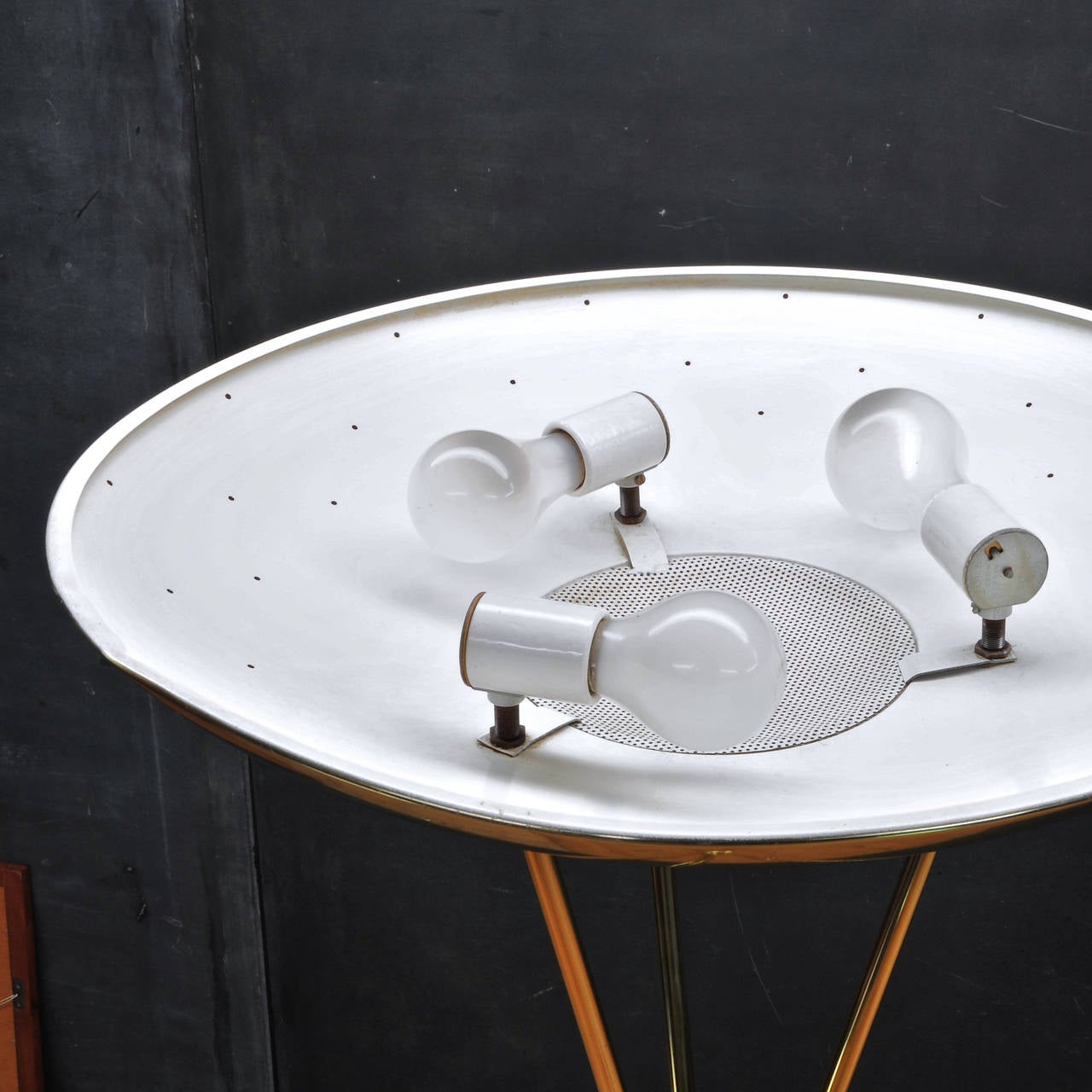 1950s Modern Romanesque Laurel Regency Torchiere Tripod Floor Lamp at ...