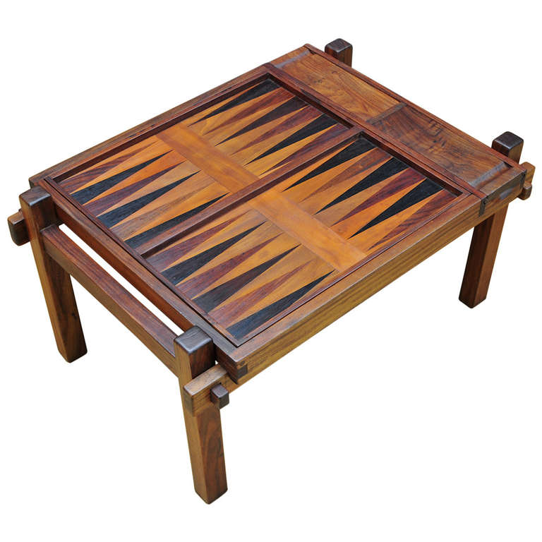 Danish Teak Game Table Backgammon Chess at 1stDibs | vintage backgammon ...