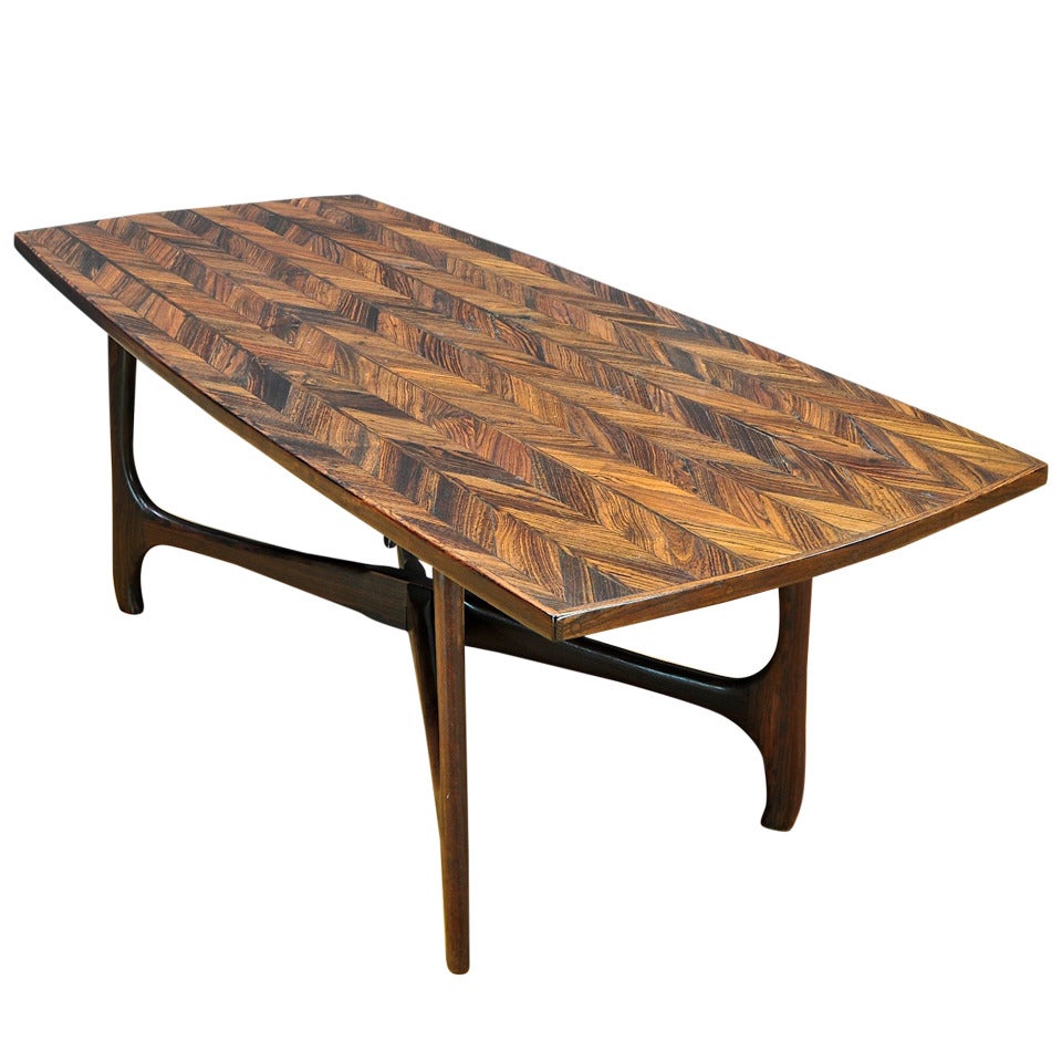Don Shoemaker Craftman Cocobolo Senal Coffee Table at 1stDibs ...