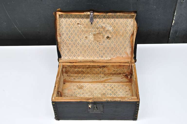 1810s Federal Period Leather Document Box by Robert Burr at 1stDibs