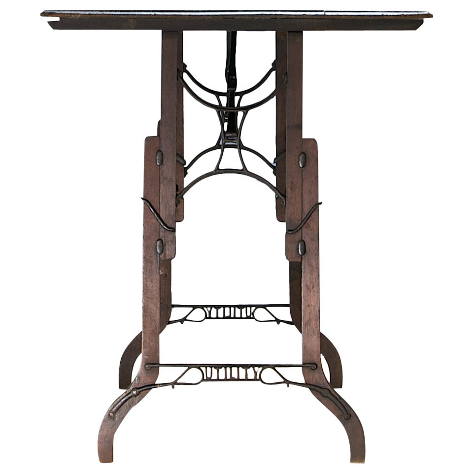 1870's Travelling Tailor Seamstress Sewing Bespoke Clothing Work Table ...