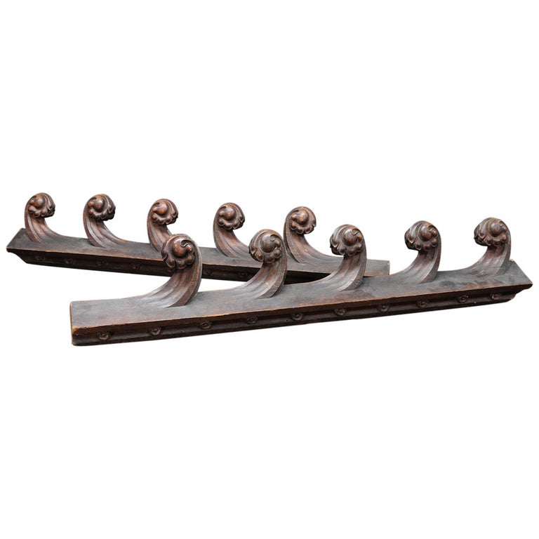 Beautiful 1800s Victorian Carved Floral Corbels Architectural Salvage ...