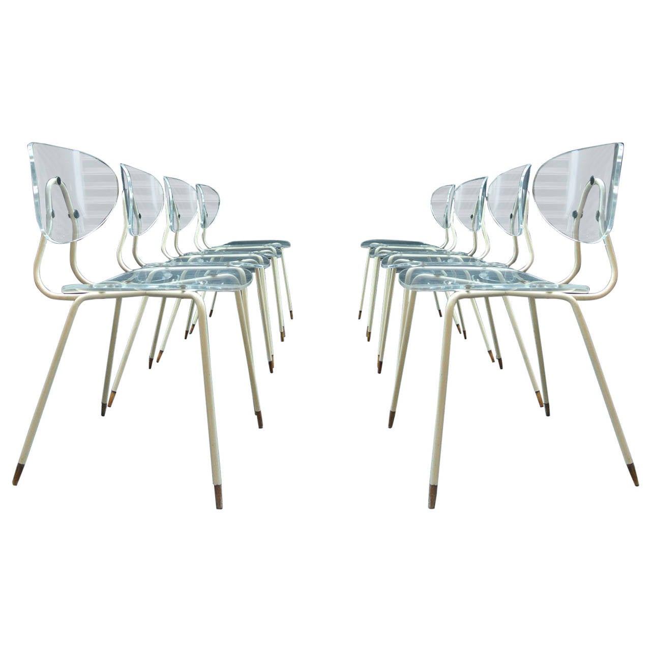 Set of Ten Lucite Chairs at 1stDibs
