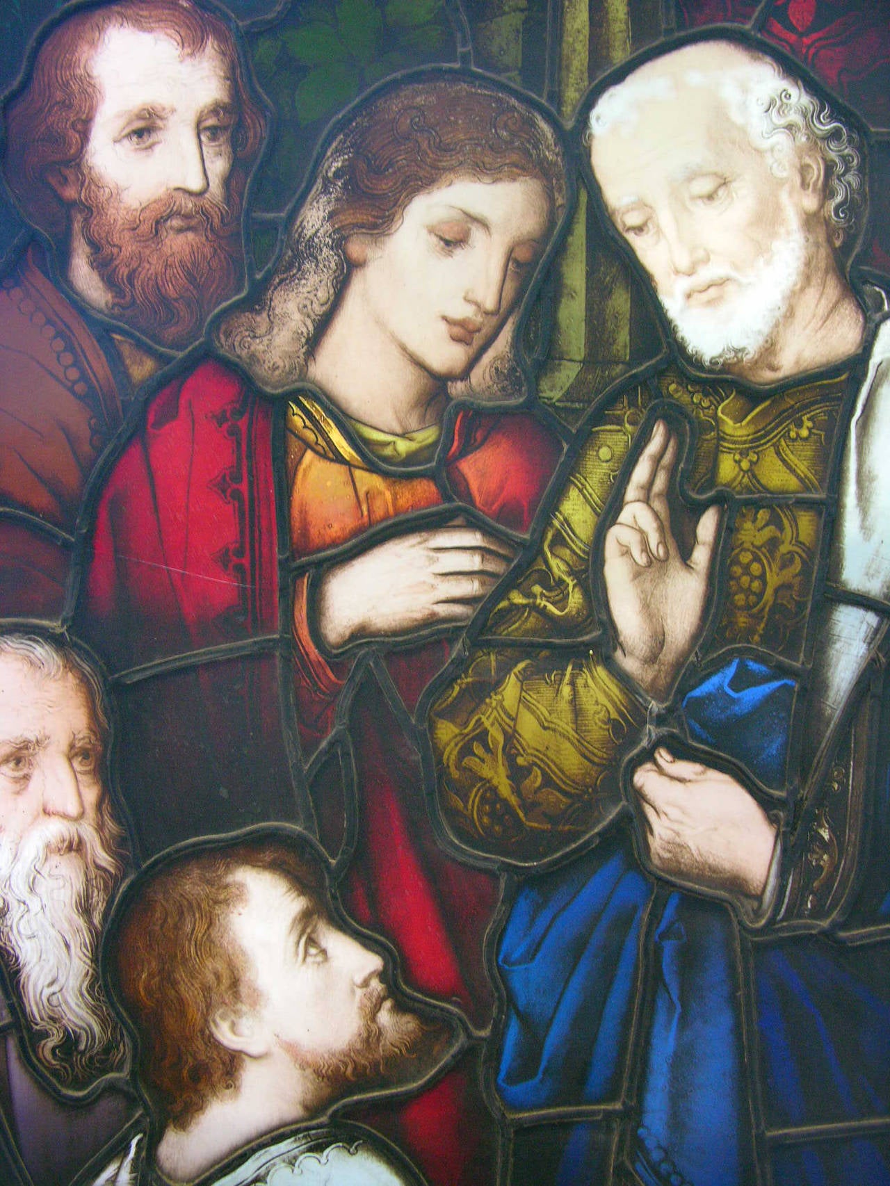 Six-Panel Stained Glass Windows by Mayer of Munich at 1stDibs