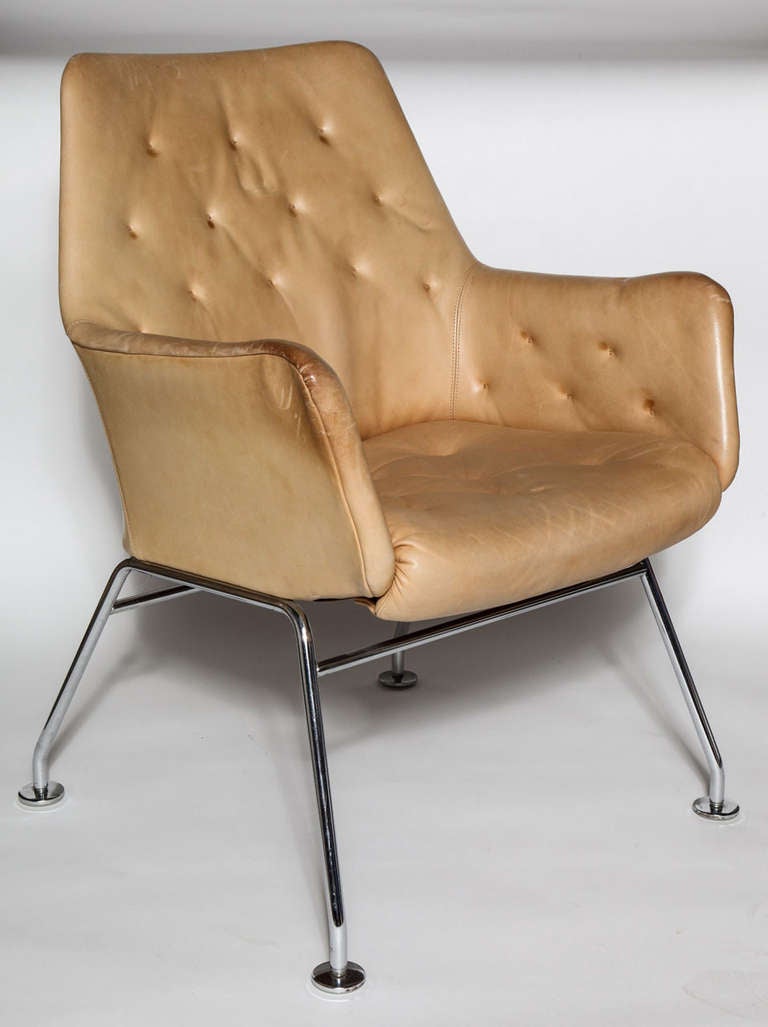 Pair of Scandinavian Dux Chairs For Sale at 1stDibs