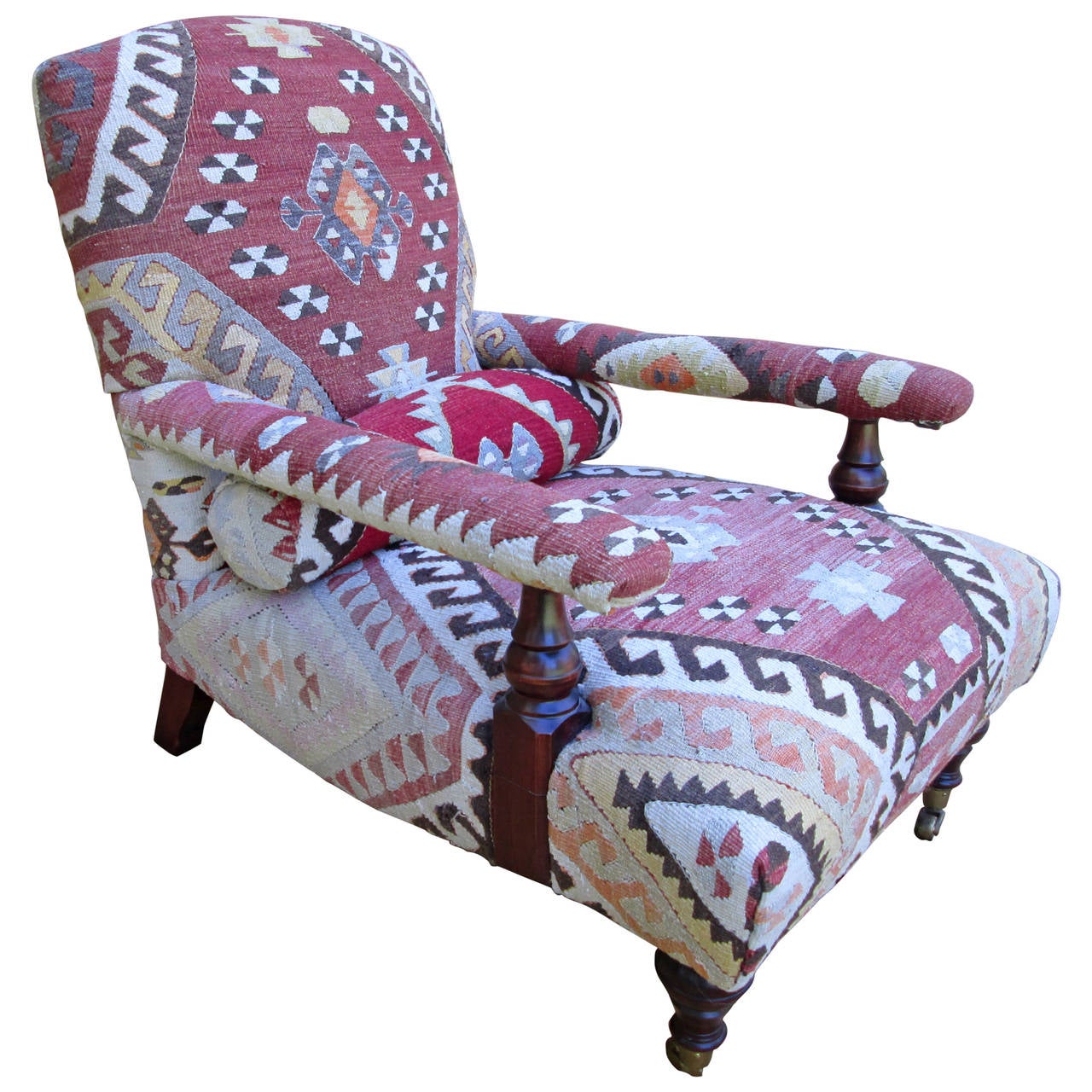 George Smith "Edwardian" Chair in Kilim at 1stDibs