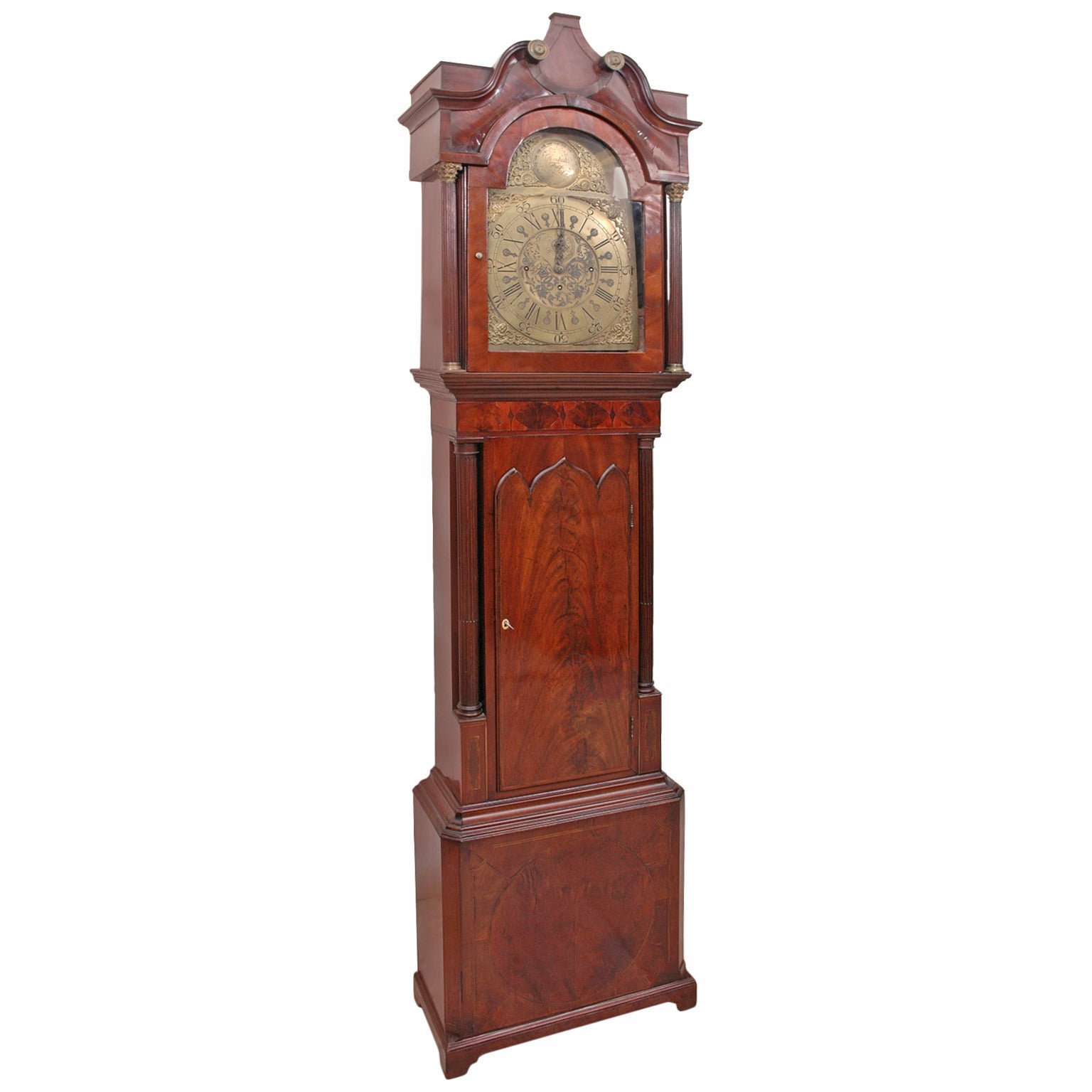 Pagoda at Nanking, Oil on Tin, with Fitted Chiming Clock, China, circa ...