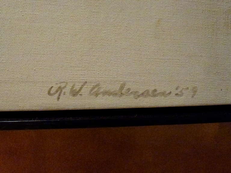 Cubist Abstract Oil Painting by R.W. Andersen For Sale at 1stDibs