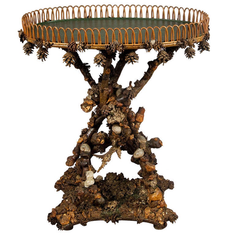 Antique Fantasy Root Wood Side Table, circa 1850 at 1stDibs