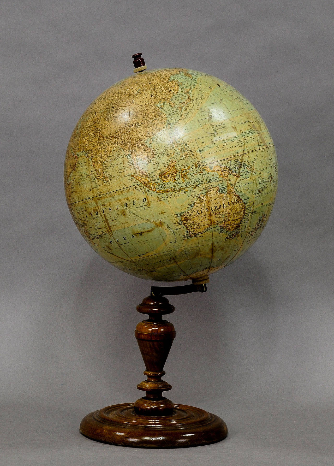 Terrestrial Earth Globe by Julius Heymann, circa 1890 at 1stDibs